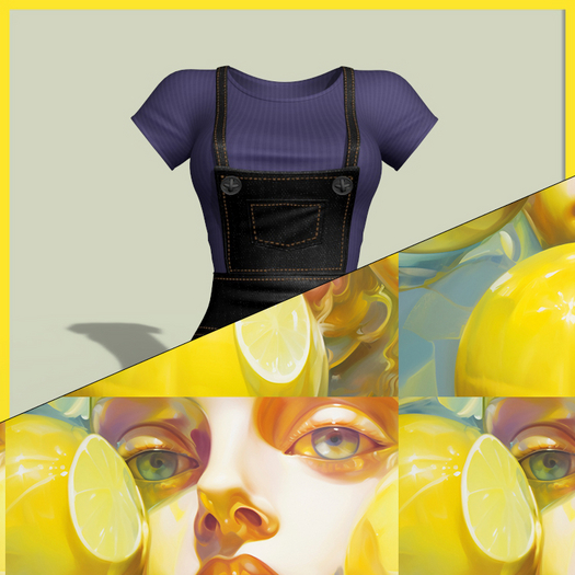 Second Life Marketplace Overalls Larax Outfit